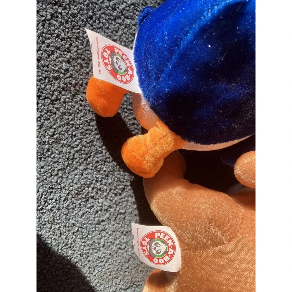 Toys | Peek A Boo Blue Penguin Brown Bear Plush About 9 | Poshmark
